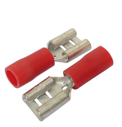 Terminal Hembra Plana 6.3mm Calibre 22-18 AWG - ELECTRO